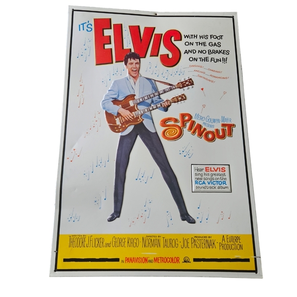 Elvis Presley | Art | Retro Metal Elvis Movie Sign Spinout | Poshmark
